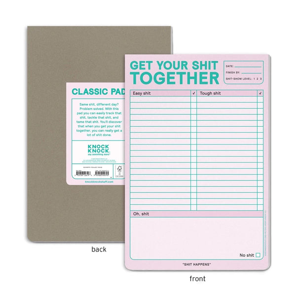 Get Your Sh!T Together Note Pad – Heidisonline